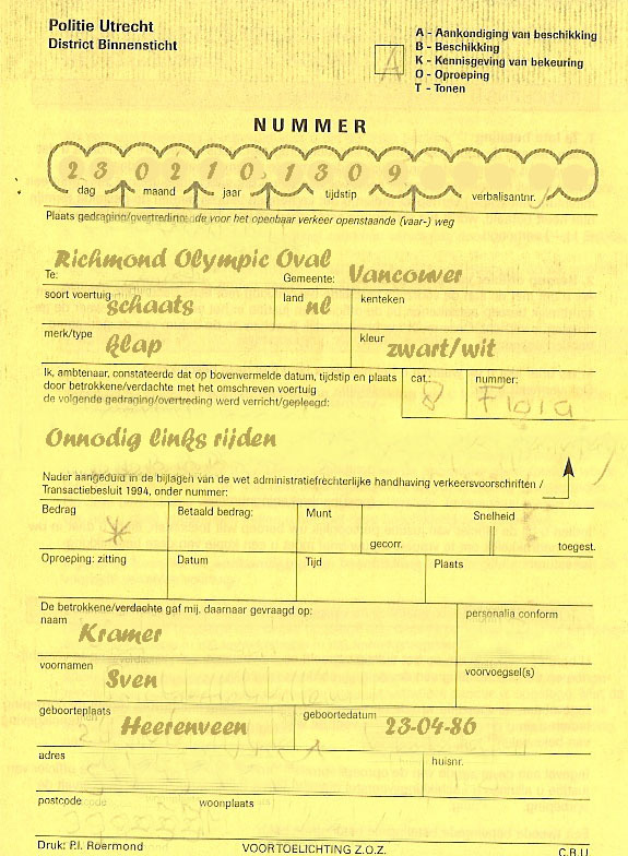 Van links naar rechts en nog een keer...